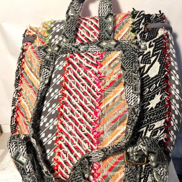 Demdaco | Bags | Demdacoyour Journey Back Packdistressedpatchworkbrass ...